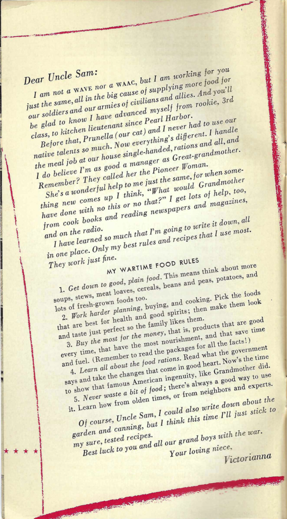 Inside a WWII Rationing Cookbooklet - Vintage Unscripted