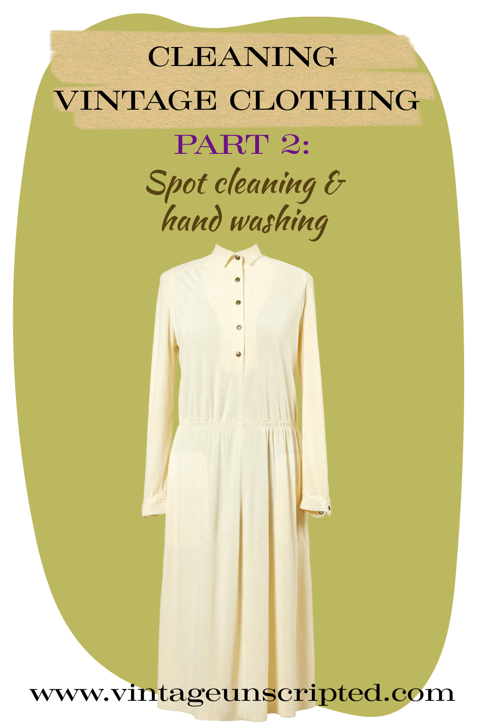 Cleaning Vintage Clothing: Part 2 Spot Removal & Hand Washing - Vintage ...